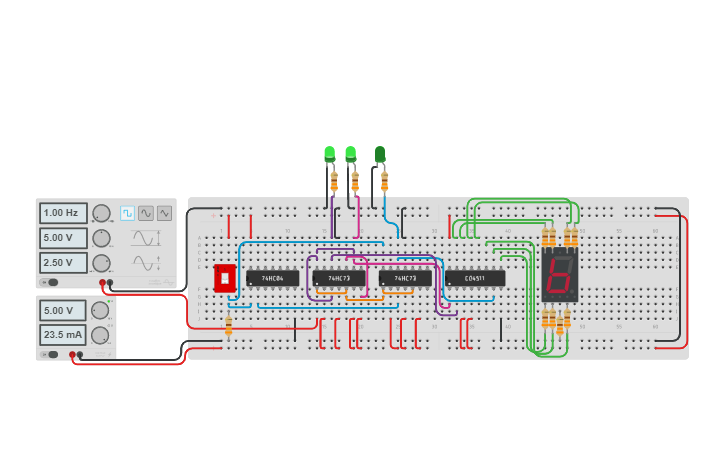 Circuit Design J K Flip Flop With Inputs Tinkercad