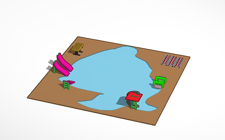 3D design Water park 2 - Tinkercad