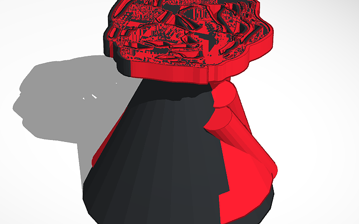 3D design volcano - Tinkercad