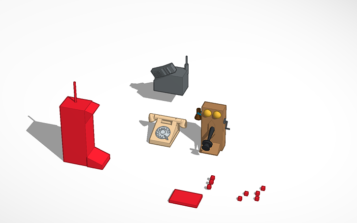 3D design phones old to new | Tinkercad