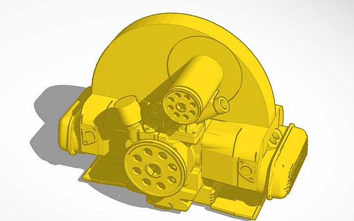 3D design Complete VW Engine - Tinkercad