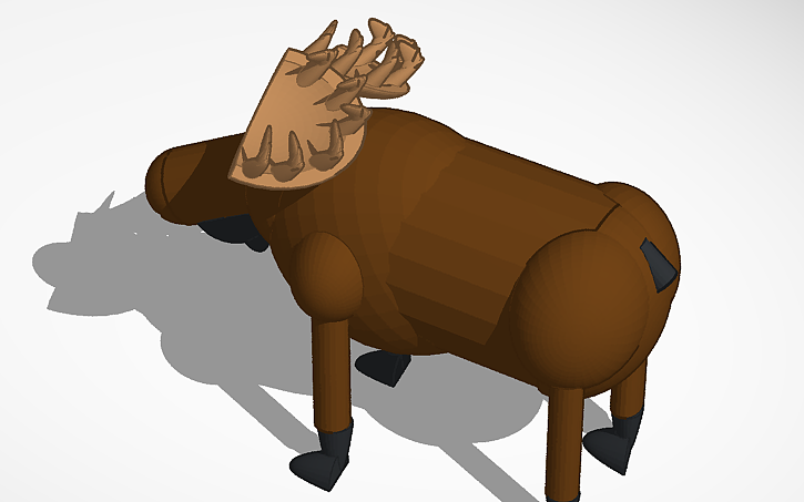 3D design moose - Tinkercad