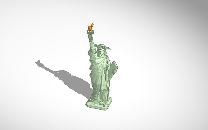 3D design The Statue of Liberty - Tinkercad