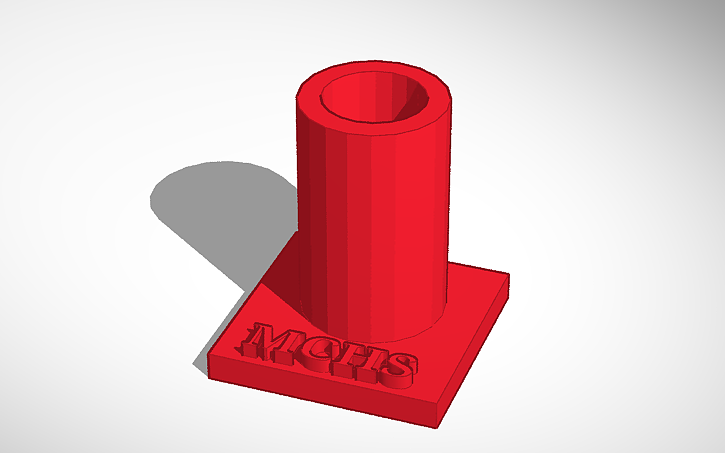 3D design Pen Holder - Tinkercad