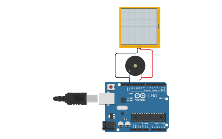 Circuit design Happy Birthday! - Tinkercad