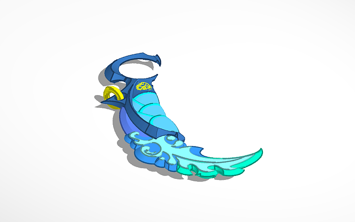 3D design Ocean Karambit - Tinkercad