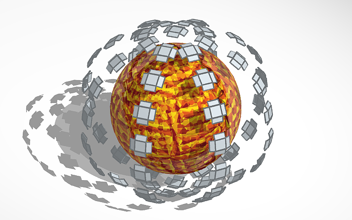 3D design Dyson swarm - Tinkercad