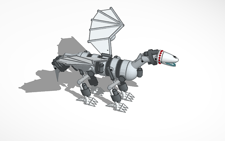 3D design Mecha-Dragon - Tinkercad
