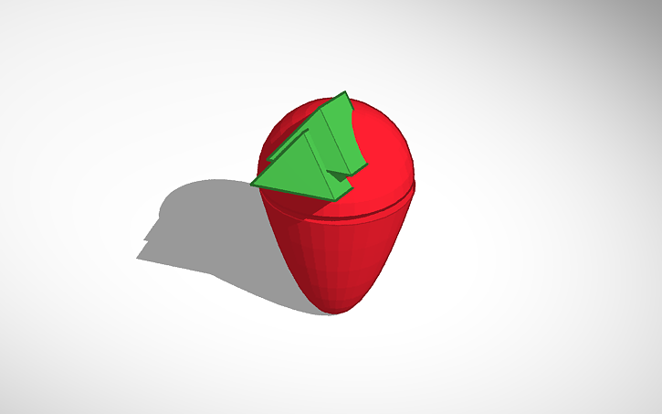 3D design Strawberry - Tinkercad