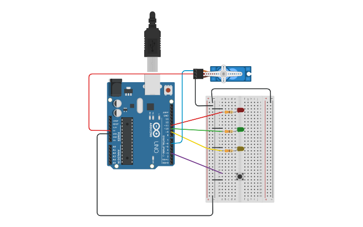 Circuit design ASCII Communication | Tinkercad