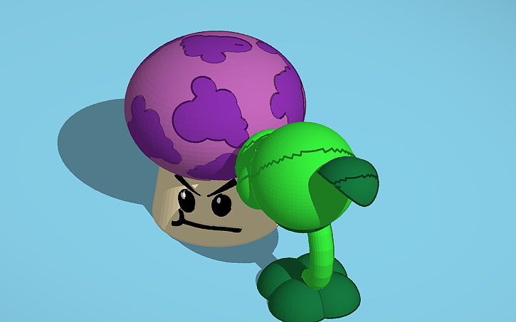 3D design pvz cursed image - Tinkercad