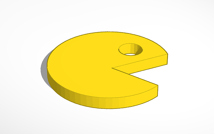 3D design pacman - Tinkercad