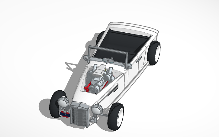 3D design Cadillac Town Car hot rod | Tinkercad
