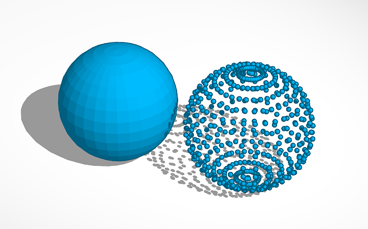 3D design two balls) | Tinkercad
