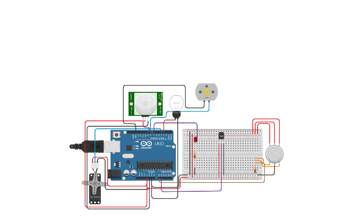 Circuit Design Home Automation System Tinkercad