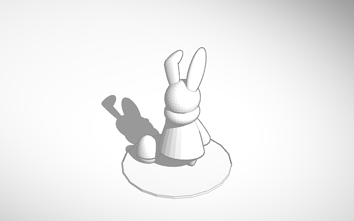 3D design easter bunny | Tinkercad
