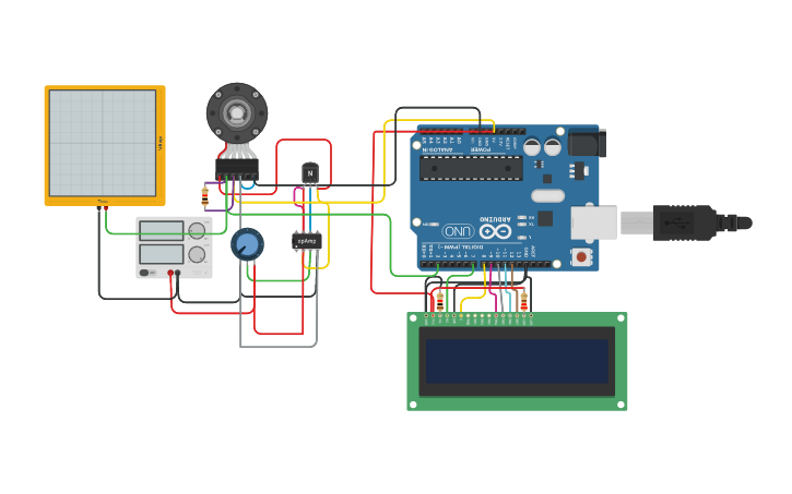 Circuit design dc motor speed control - Tinkercad