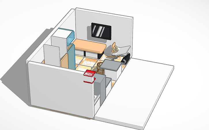 3D design TINY HOUSE (SCHOOL PROJECT) - Tinkercad