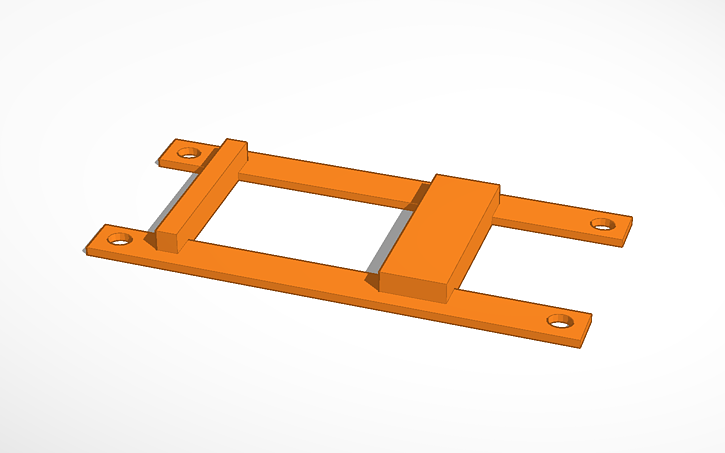 3D design NUC Rack v0.1-support - Tinkercad