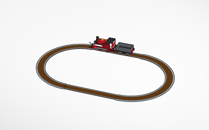 3D design sim lab steam train - Tinkercad