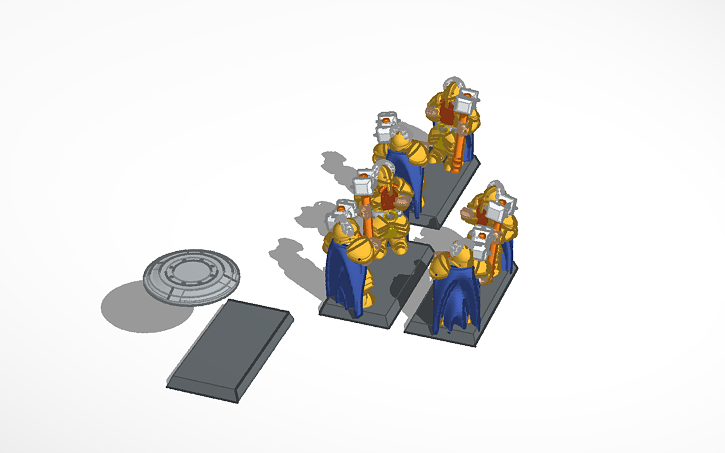 3D design Dwarf Shield Bearers - Tinkercad