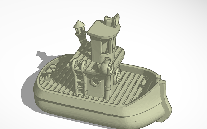 3D design boat - Tinkercad