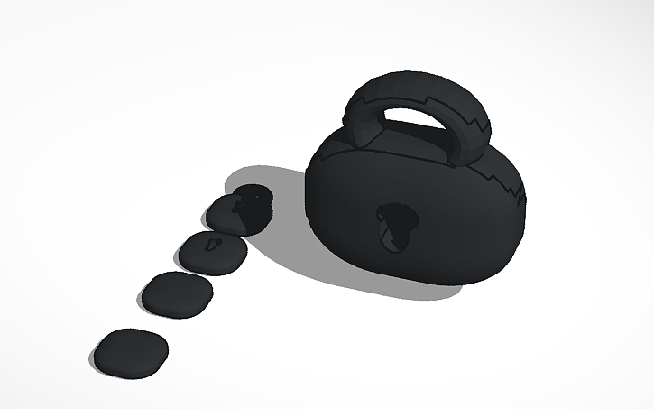 3D design LOCK KEY - Tinkercad