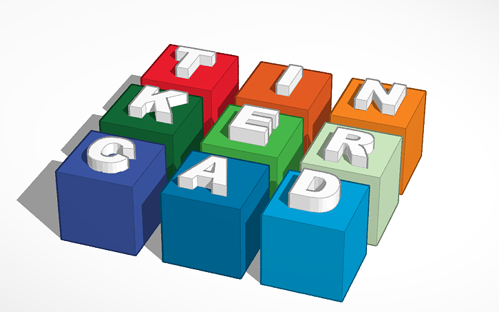 3D design Tinkercad sign - Tinkercad