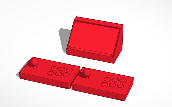 3D design gamepad idea 2 - Tinkercad