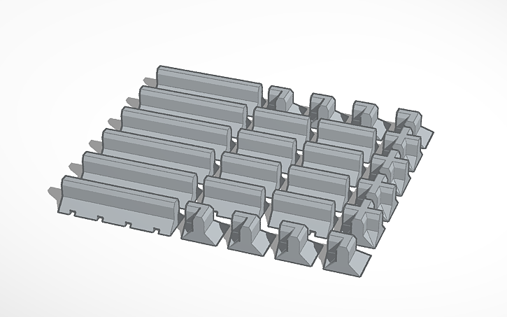 3D design CS002 - Concrete Barricades | Tinkercad