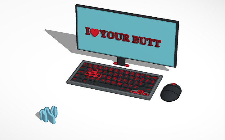 3D design Gaming Computer - Tinkercad