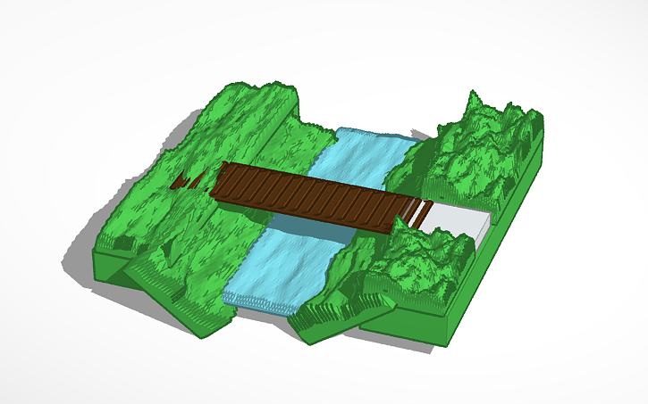 3D design bridge - Tinkercad