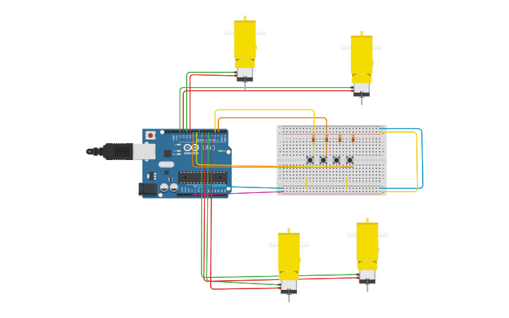 Circuit design Vehiculo4x4 | Tinkercad