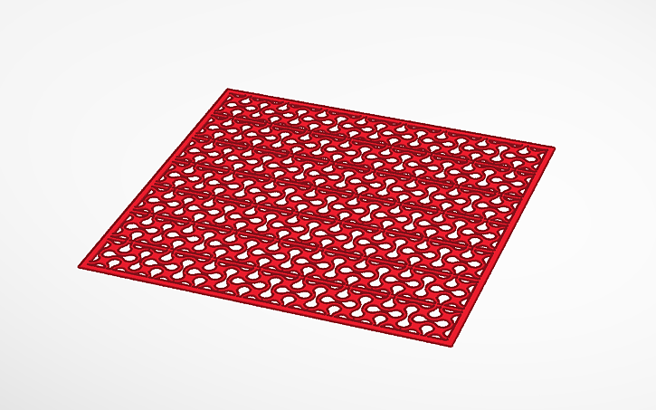 3d Design Pattern Stencil Tinkercad