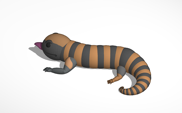3D design Lizard - Tinkercad
