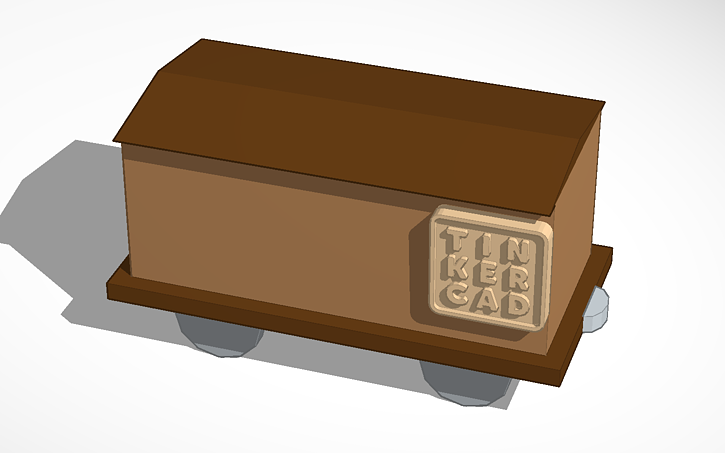 3D design Box Car - Tinkercad