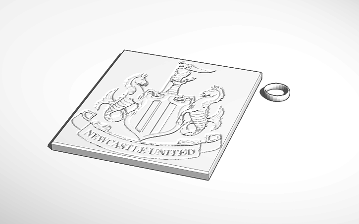 3D design newcastle symbol - Tinkercad