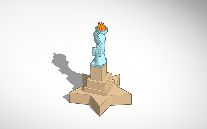 3D design Statue Of Liberty - Tinkercad
