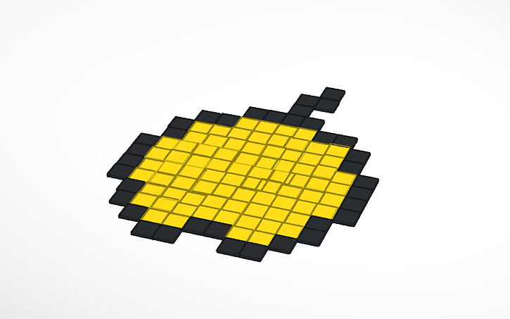 3D design Golden Apple - Tinkercad