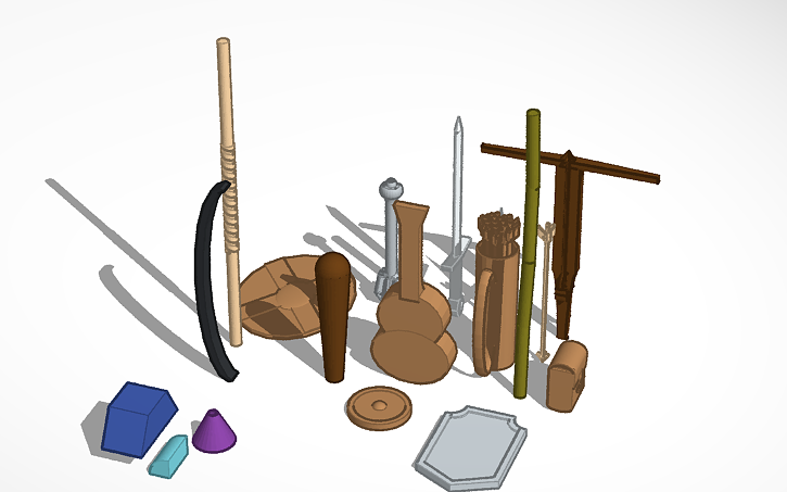 3D design Items, weapons & shapes | Tinkercad