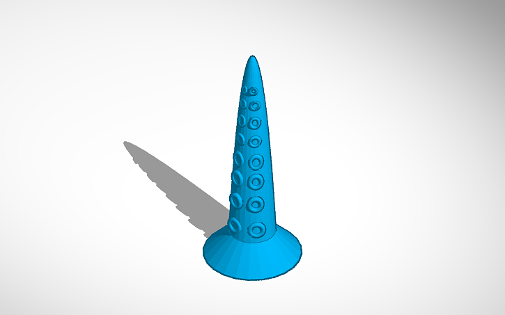 3D design tentacle - Tinkercad