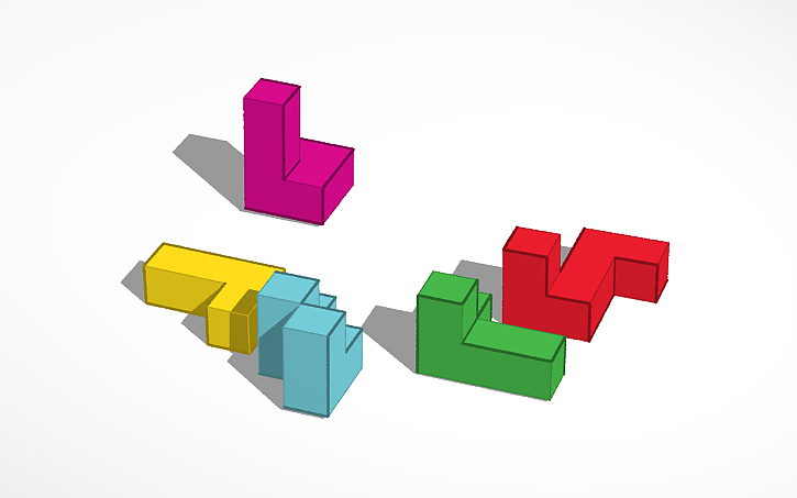 3d Design Copy Of 5 Rotating Objects Tinkercad