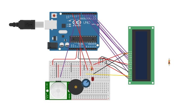 Circuit design tercer entregable (tecnologia) - Tinkercad
