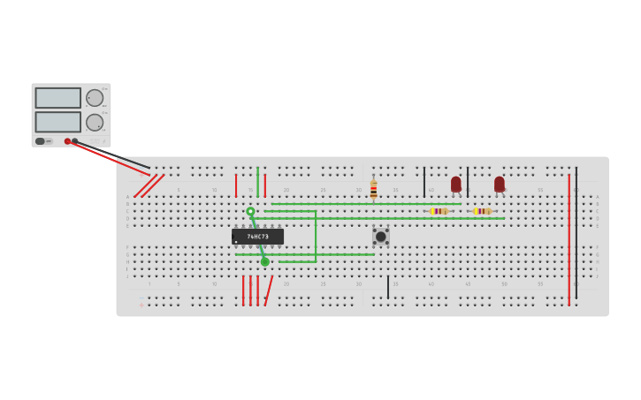 Circuit Design 2 Bit Jk Counter Tinkercad