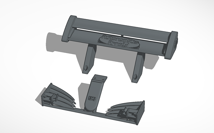 3D design Spoiler pack - Tinkercad