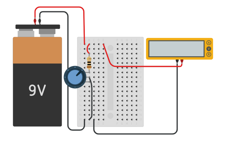 Circuit design Battery Internal Resistance | Tinkercad