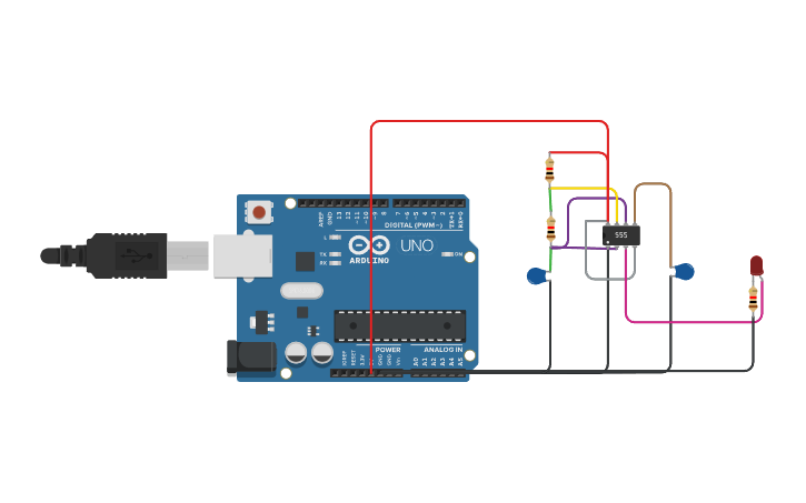 Circuit design 555 TIMER - Tinkercad
