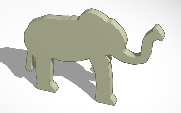 3D design Elephant | Tinkercad