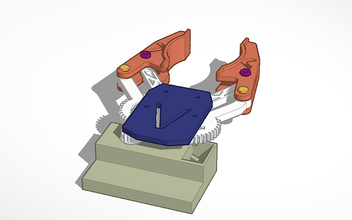 3d Design Vector Concept Robot Arm Claw Standard Servo Tinkercad