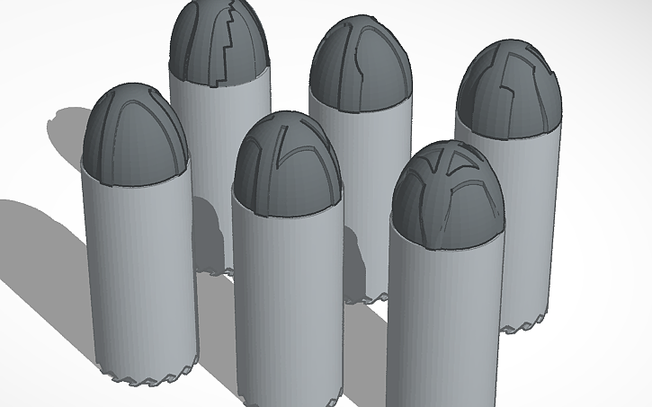 3D design bullets | Tinkercad